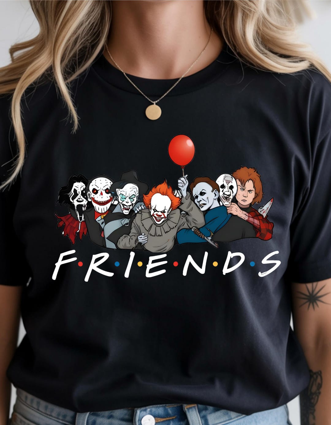 Slasher Horror Tee: Iconic Movie Villains - Vintage Style - Etsy