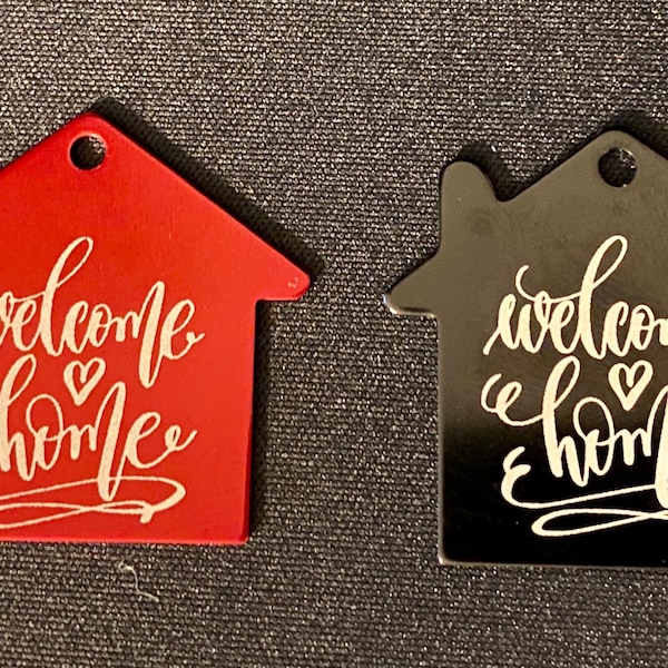 House Shaped Keychain - Etsy