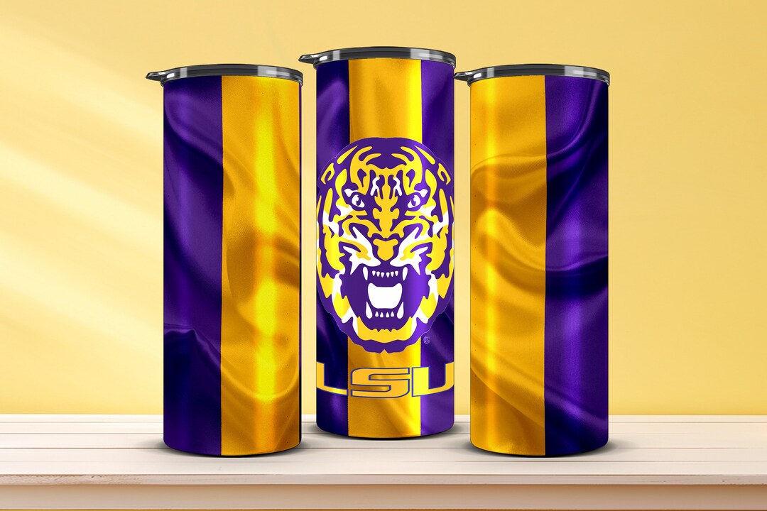 LSU Tigers PNG Tumbler Designs Sublimation Tumblers Wraps, 20 Oz ...