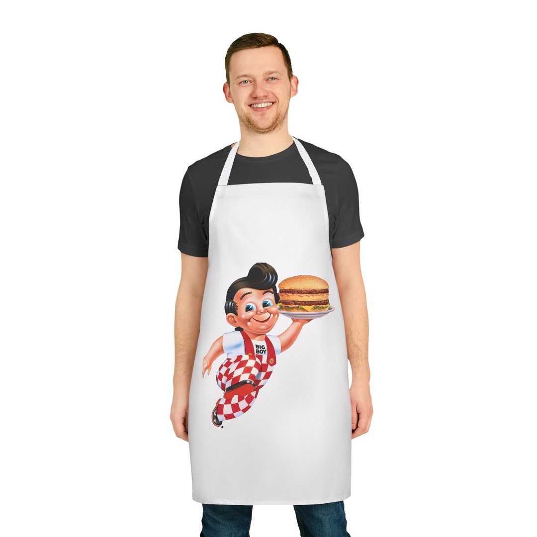 BBQ Grill Big Boy Apron// Abdow Big Boy Hamburger Apron // Grilling ...