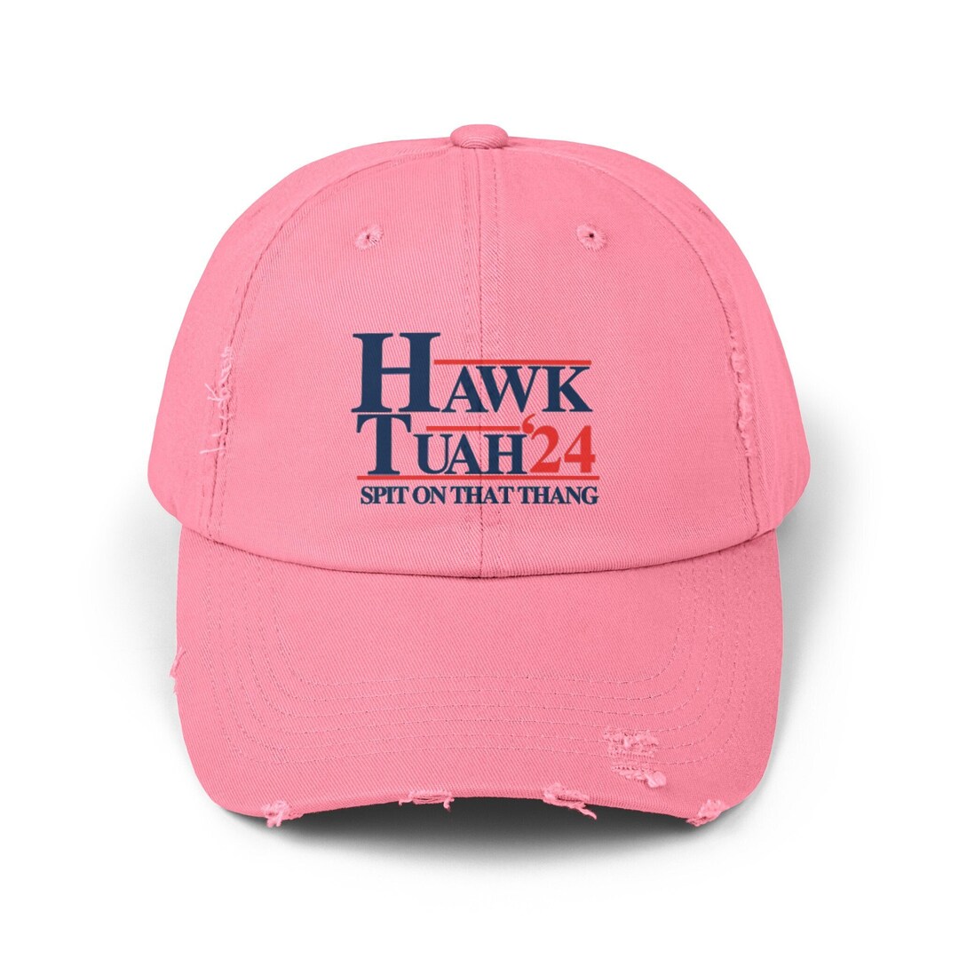 Hawk Tuah Ball Cap // Distressed Hat // Viral Hat Meme - Etsy