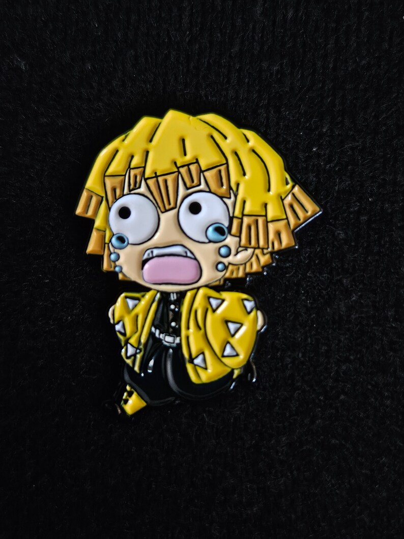 Zenitsu Agatsuma Enamel Pin - Etsy