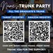 Digital Themed Trunk Party Invitation | Graduation Party Invitation ...