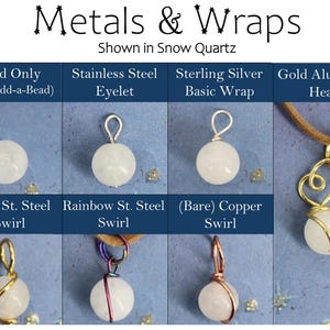 Snow Quartz 8mm Jewelry Milky Snow Quartz Necklace Quartz Crystal ...