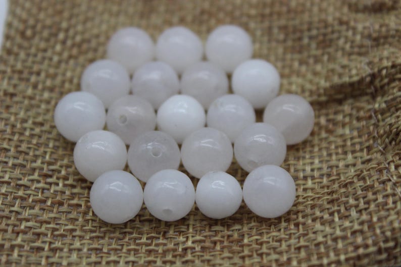 Snow Quartz 8mm Jewelry Milky Snow Quartz Necklace Quartz Crystal ...