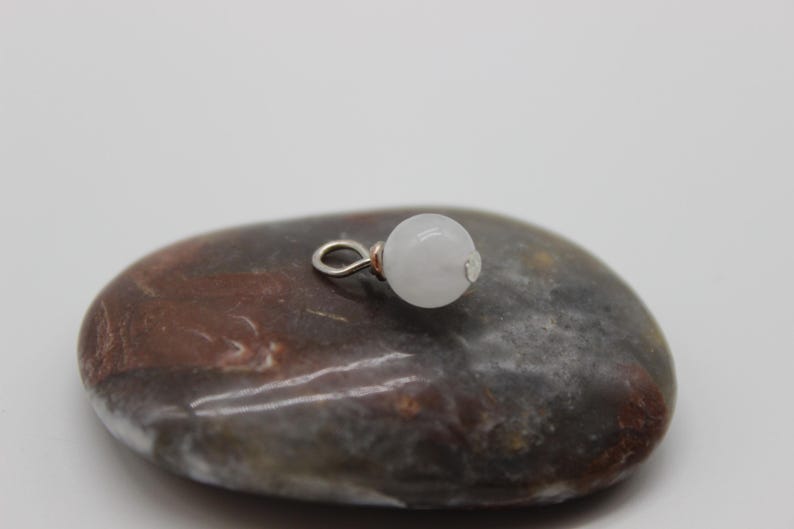 Snow Quartz 8mm Jewelry Milky Snow Quartz Necklace Quartz Crystal ...