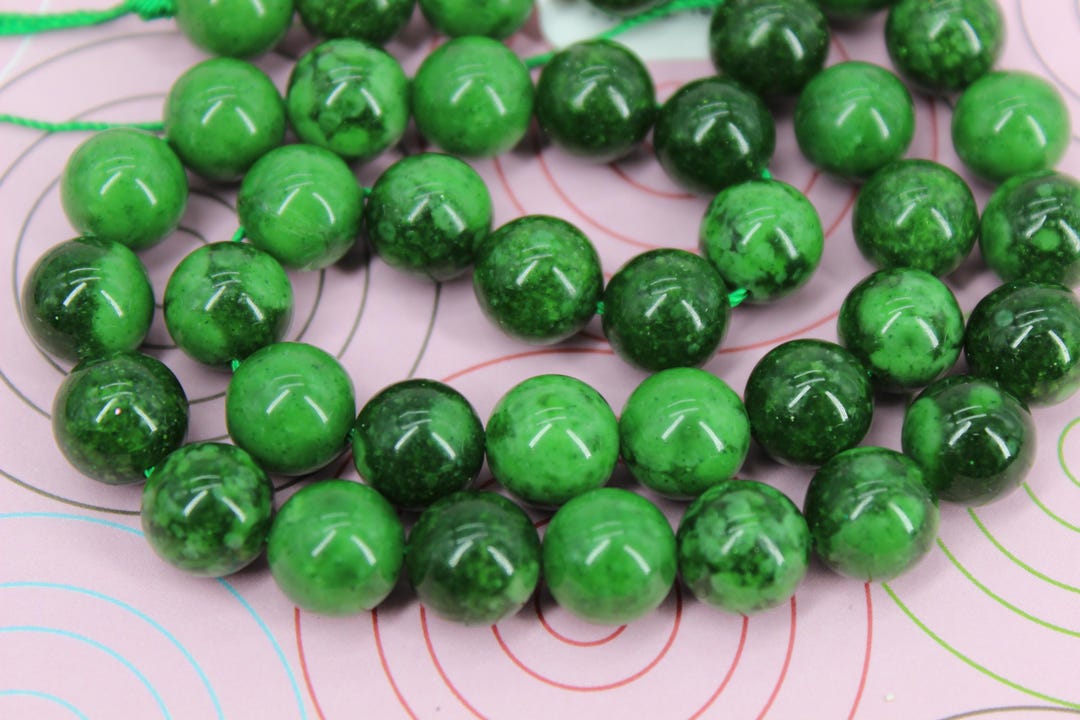 Rare Siberian Nephrite Jade Bead 10mm Jewelry Siberian Nephrite Jade ...