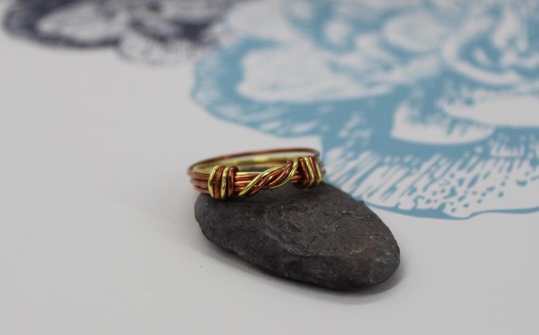Braided Fancy Wire Ring Celtic Wire Ring Jewelry Copper & Aluminum Ring ...