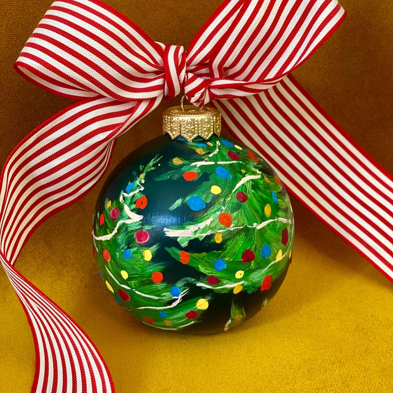 Hand Painted Christmas Ornaments - Etsy