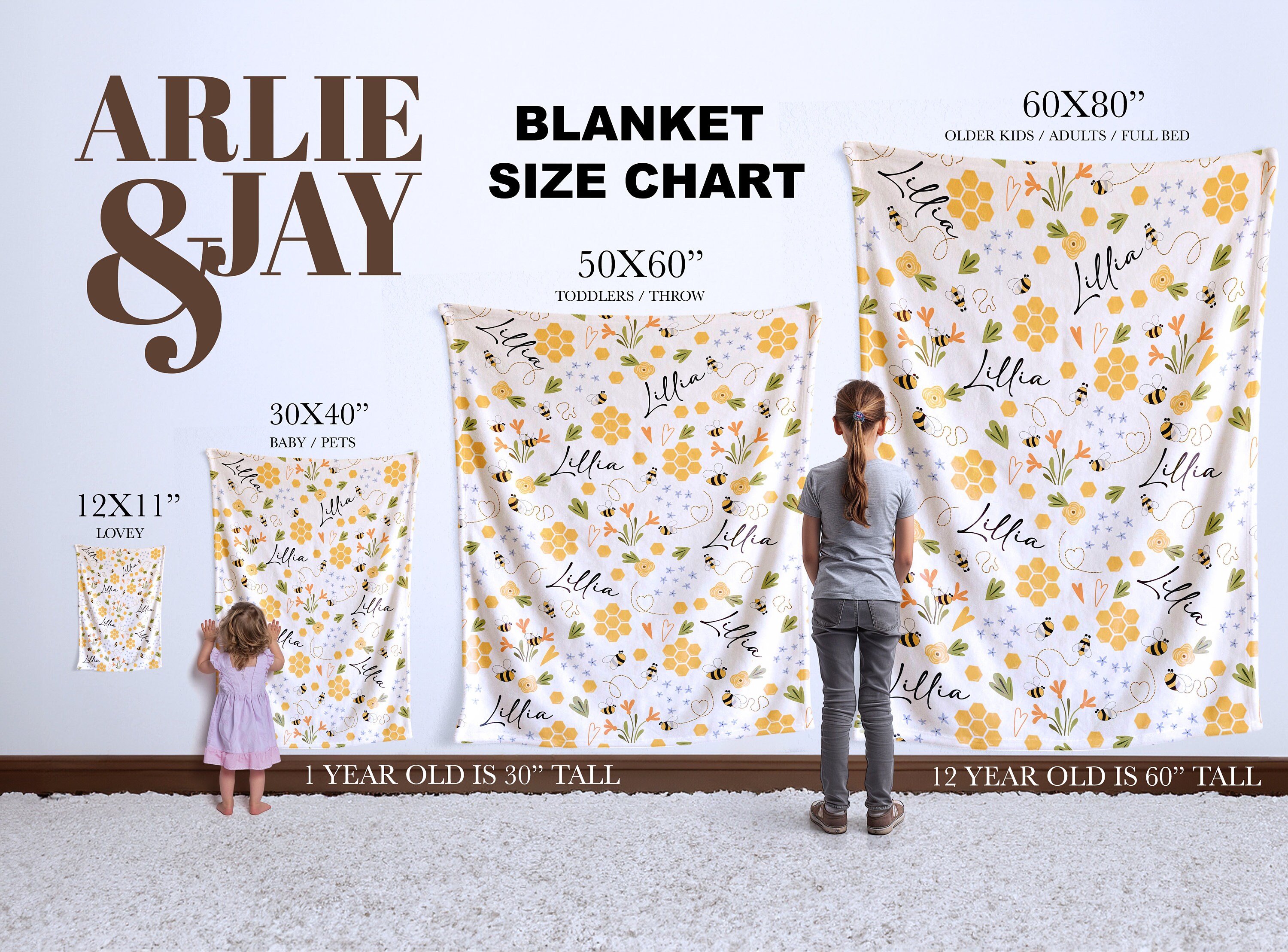 Baby Girl Name Swaddle Bee Custom Swaddle Wrap Matching Set Headband or ...