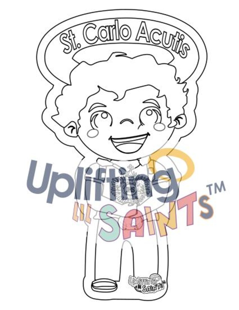 Saint Carlo Acutis DIGITAL DOWNLOAD Upliftinglilsaints - Etsy