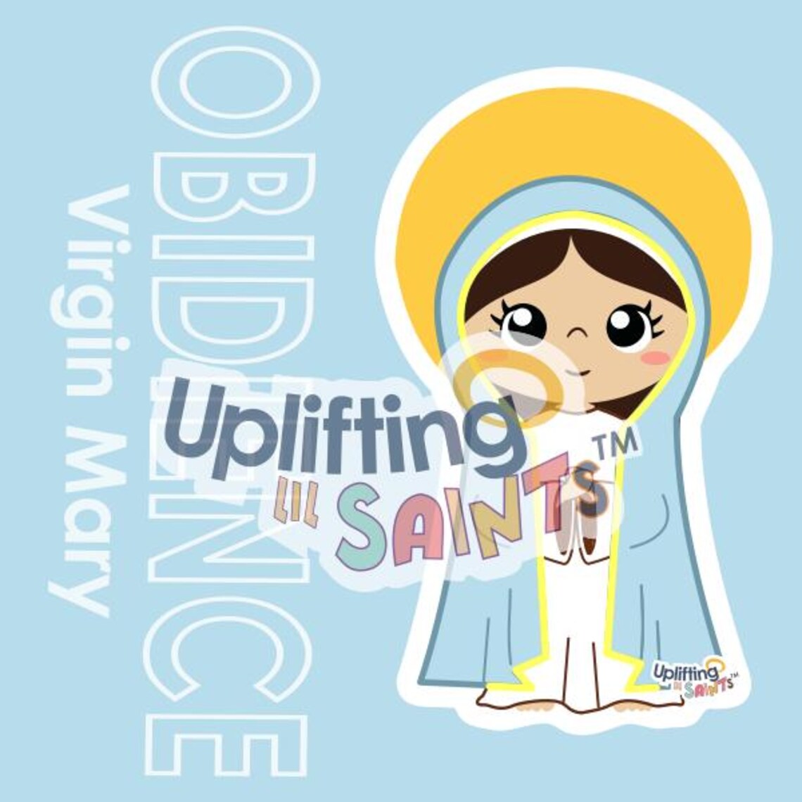 Virgin Mary DIGITAL DOWNLOAD Upliftinglilsaints - Etsy