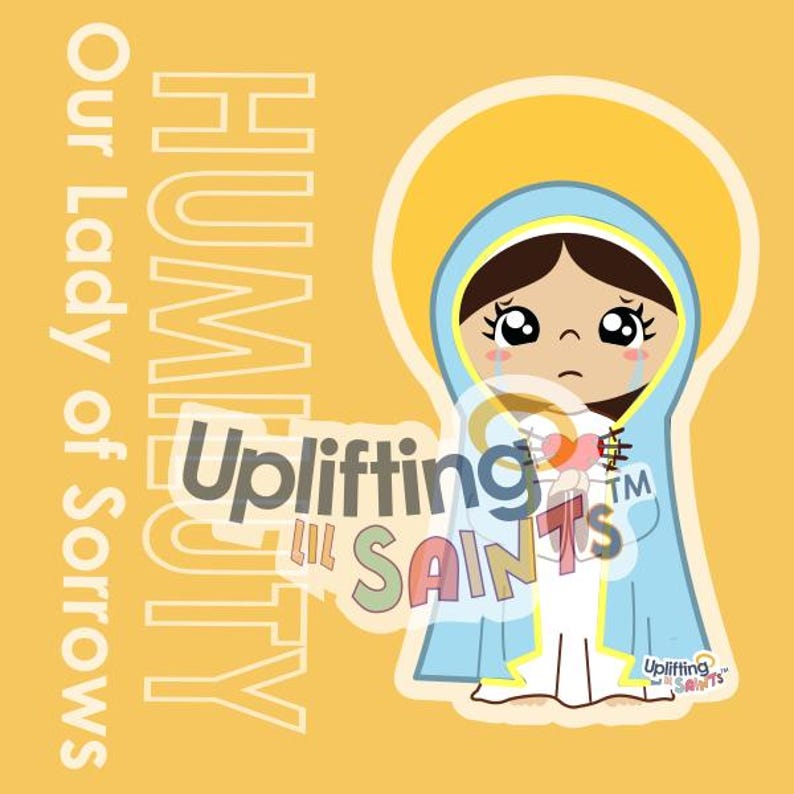 Our Lady of Sorrows DIGITAL DOWNLOAD Upliftinglilsaints - Etsy