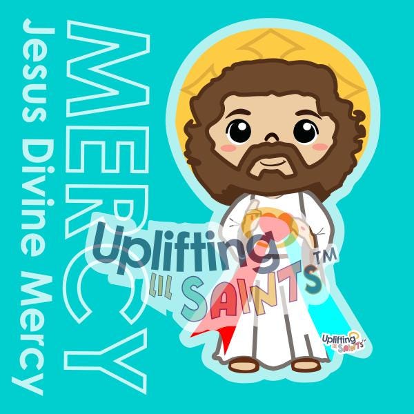 Jesus Divine Mercy DIGITAL DOWNLOAD Upliftinglilsaints - Etsy