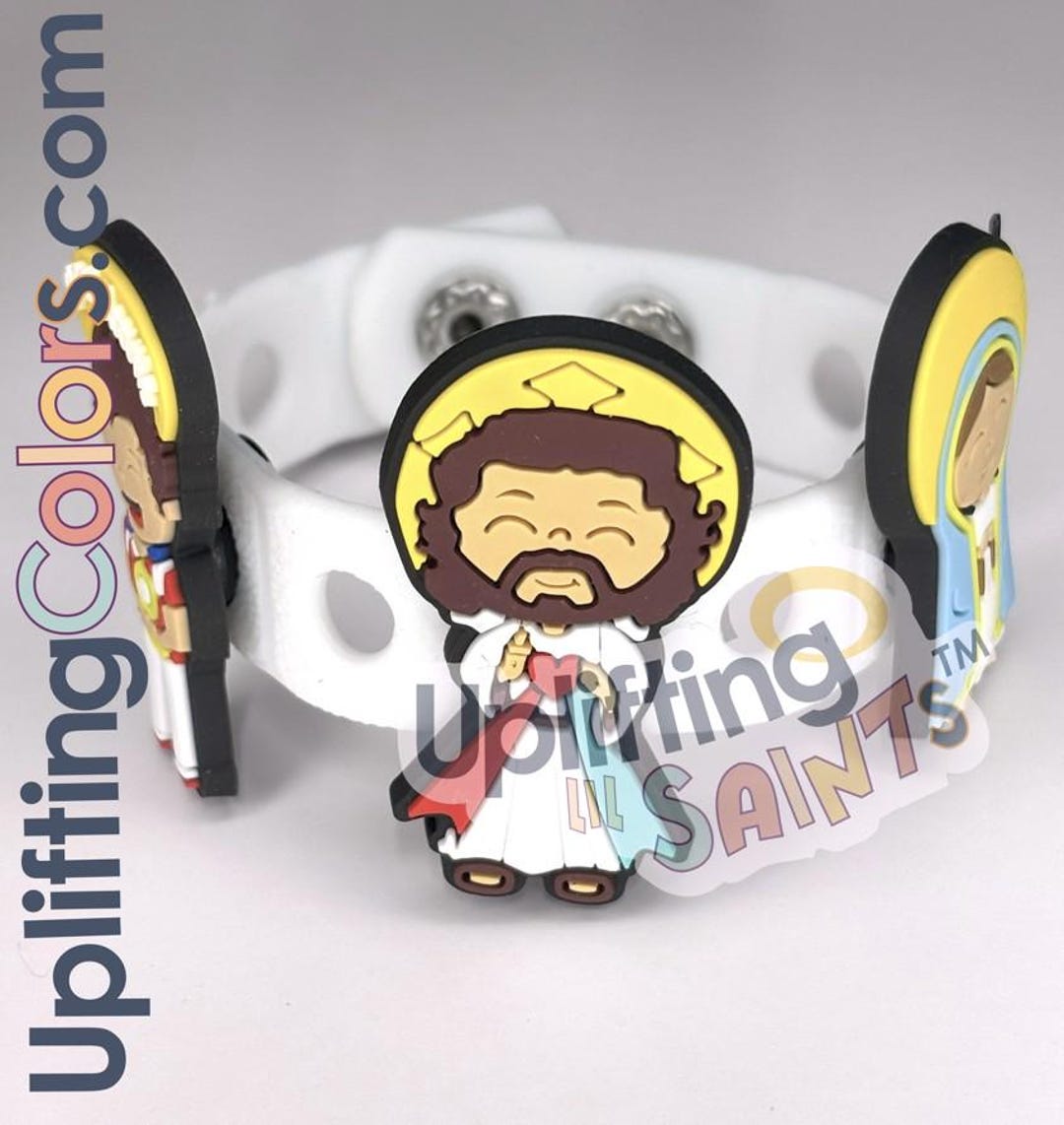 Catholic VBS Bracelet Uplifting Lil Saints . Crocs Style Bracelete ...