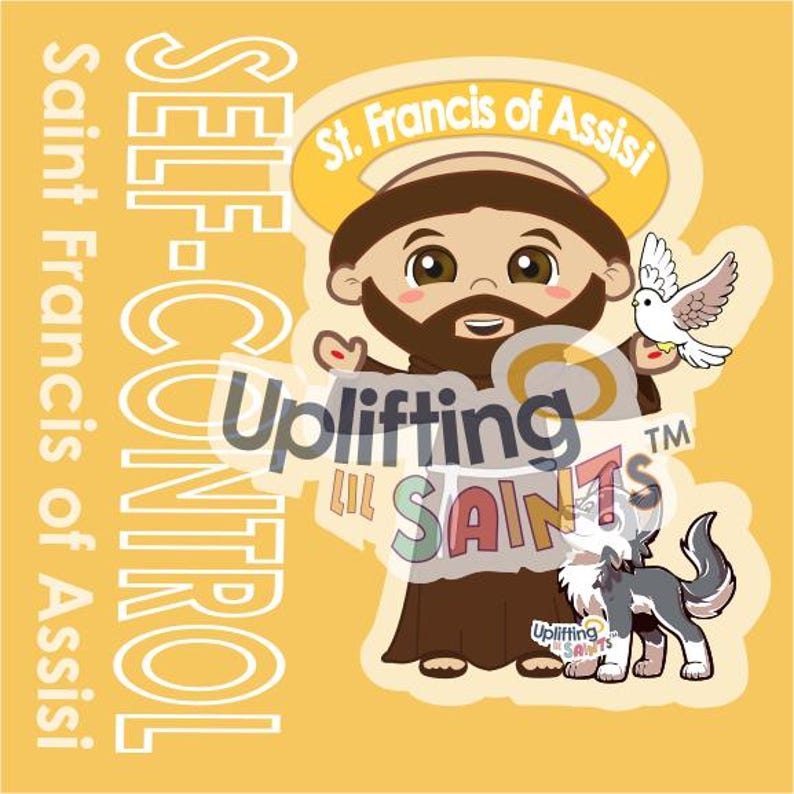 St Francis of Assisi DIGITAL DOWNLOAD Upliftinglilsaints - Etsy
