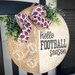 Football Door Hanger, Hello Football Door Decor, Football Sign, Door ...