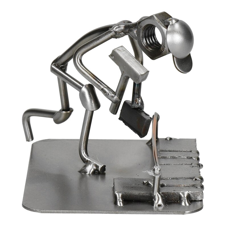 Metal Figurine, Paver, From Steel Screws, Nuts, Handmade, Handcrafted ...