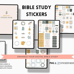 Digital Stickers for Bible Study Goodnotes Stickers Christian Journal ...