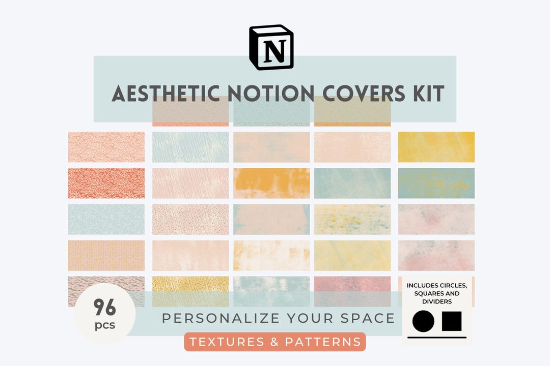 Notion Aesthetic Covers - Textures and Patterns - Dashboard - Custom ...
