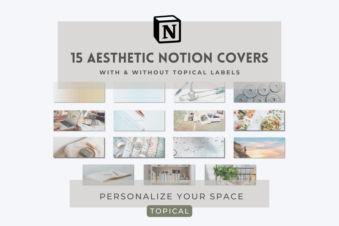 Aesthetic Notion Covers - Lifestyle Dashboard - Custom Notion Cover ...