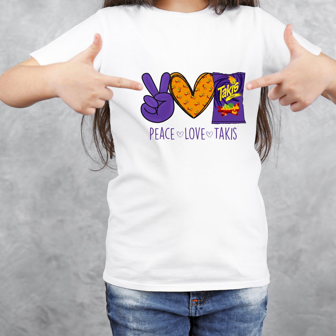 Takis Crewneck, Takis T-shirt, Purple Takis, Spicey, Peace, Love Takis ...