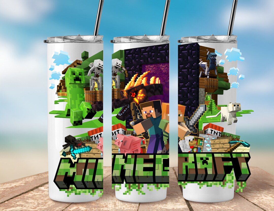 Minecraft Tumbler, Minecraft Tumbler, Gaming Tumbler, Gift, Tumbler ...