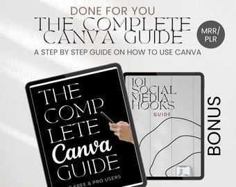 Canva Course How to Use Canva Guide Learn Canva Master Resell Rights MRR Private Label Rights ...