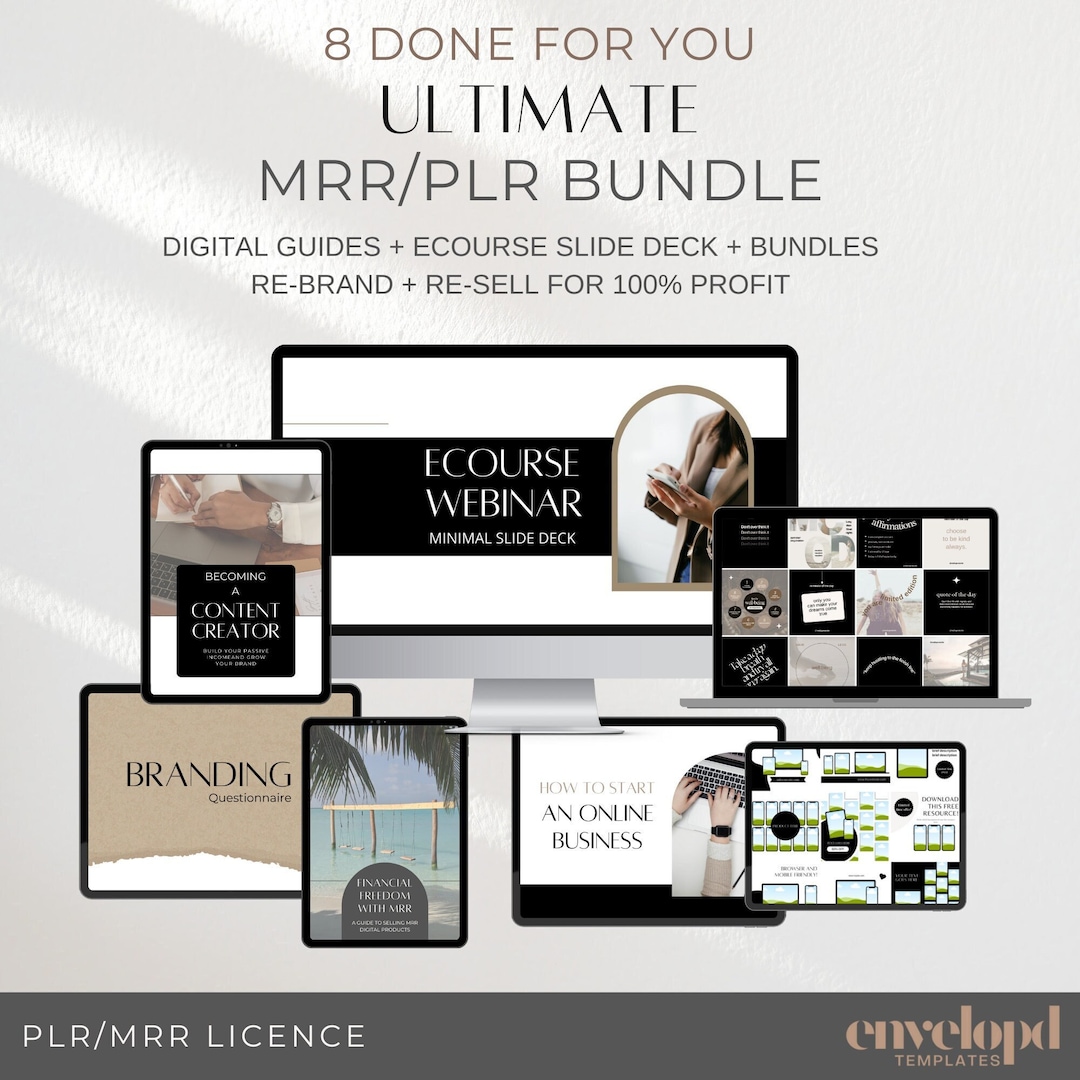 Ultimate PLR MRR Bundle for Passive Income, With Private Label Rights ...
