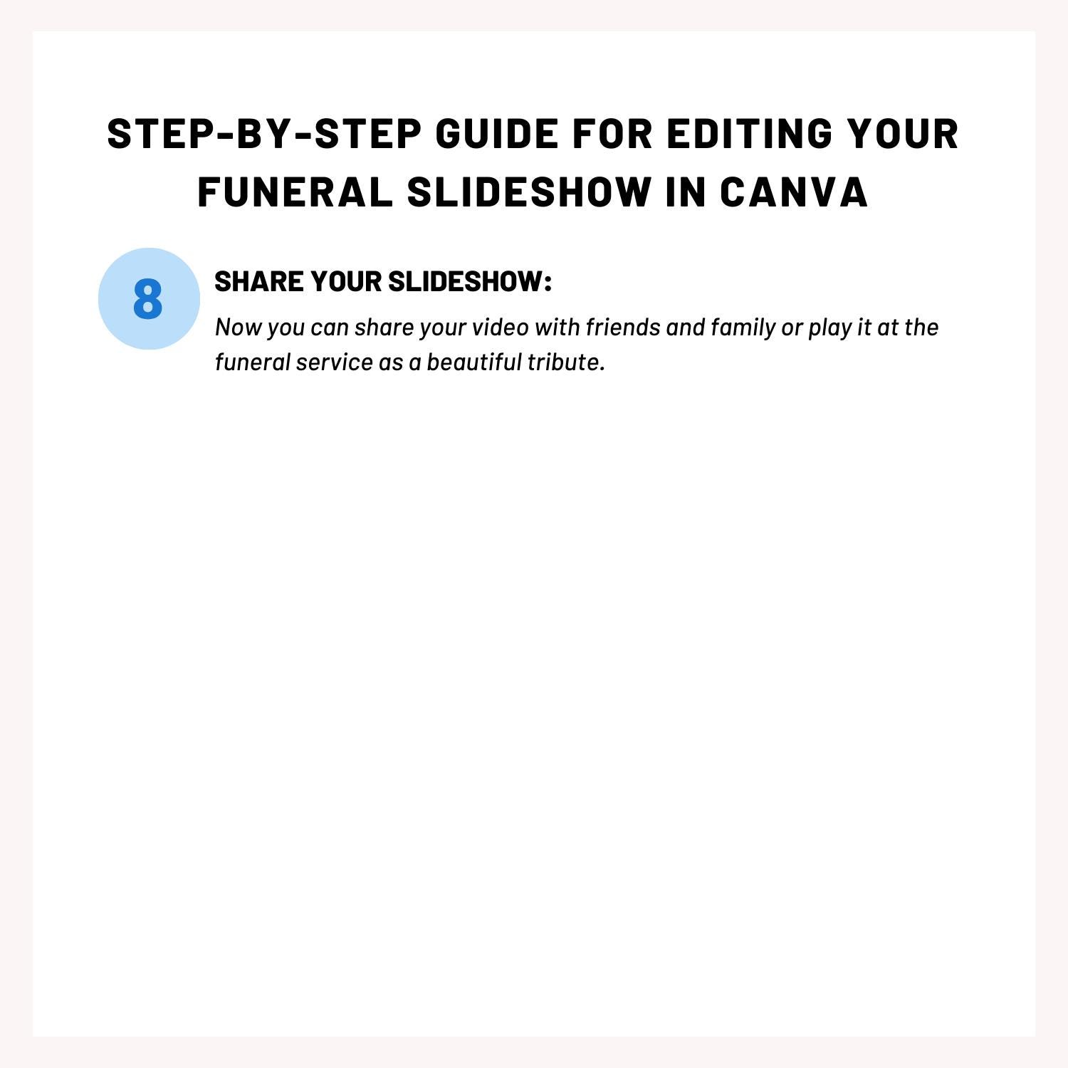 FUNERAL POWERPOINT, Memorial Slideshow Template for Celebration of Life ...