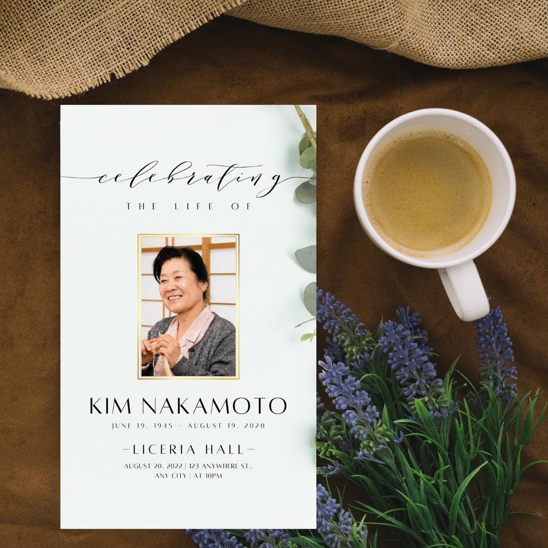 Prayer Card Custom Funeral Christian Purple Customized Personalized ...