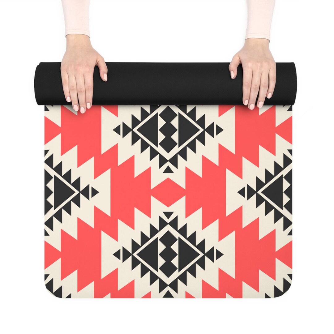 Calm Aztec Find Your Zin Yoga Mat Relaxing Mom Yoga - Etsy
