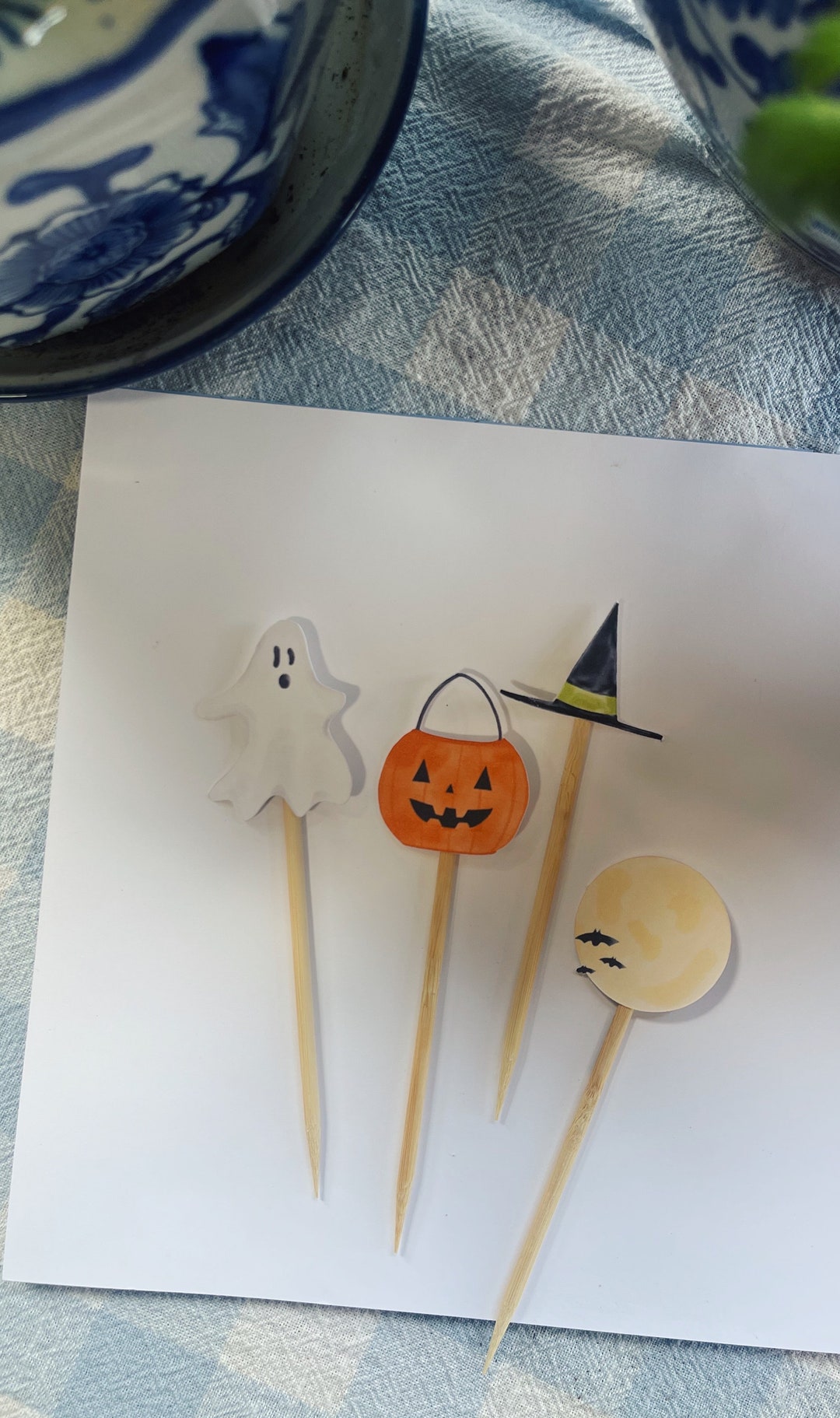 Halloween Themed Cupcake Toppers - Etsy