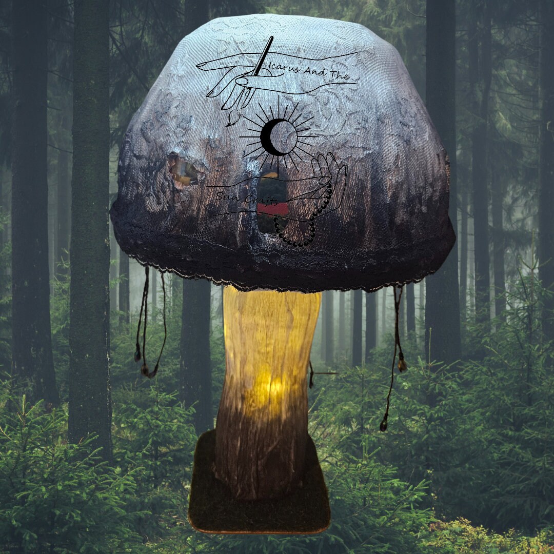 Inky Cap Mushroom Lamp - Etsy