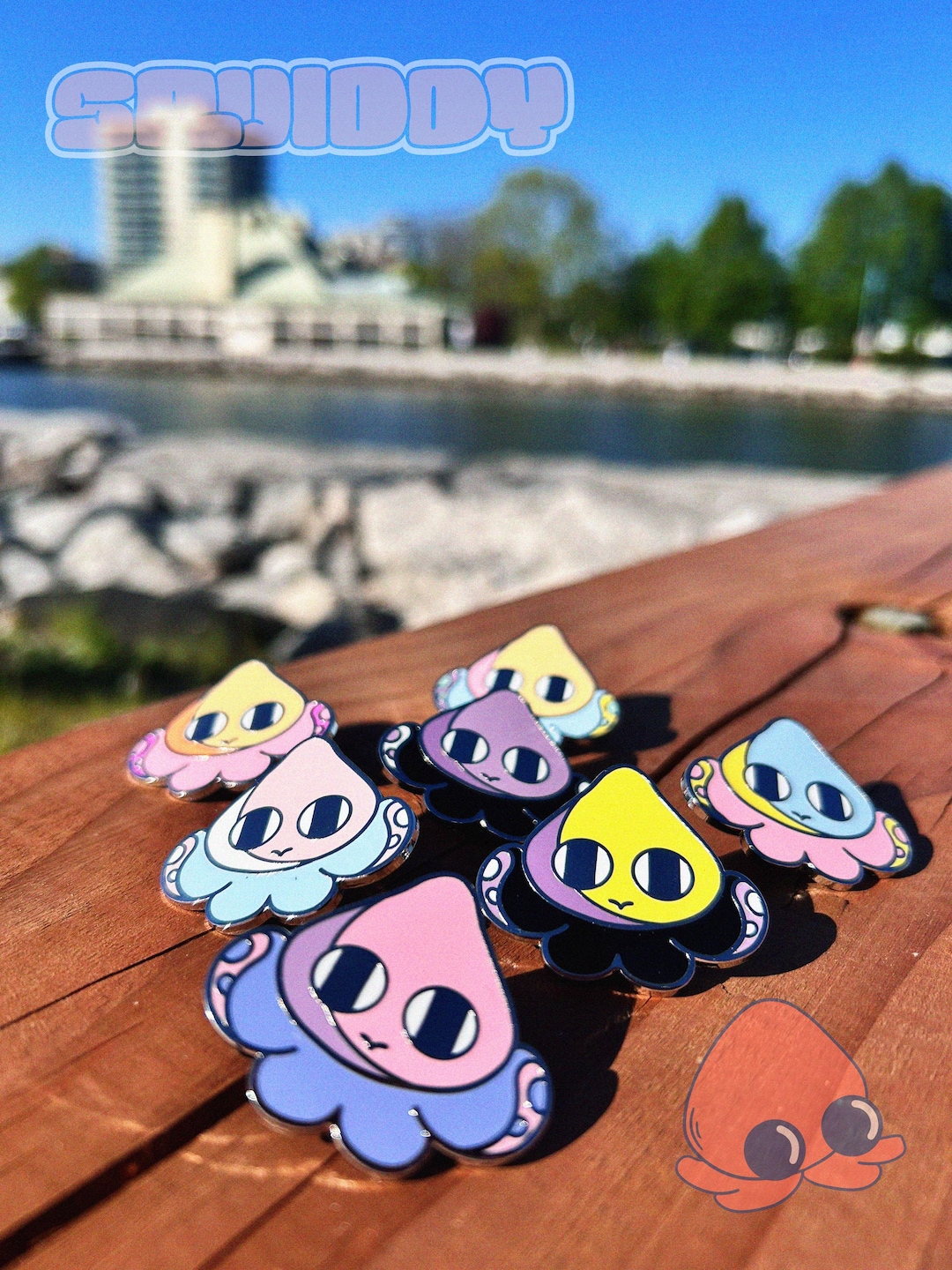 Subtle Squids Pride Enamel Pins, Queer Pride Pins, LGBTQ+, Gay and Cute ...