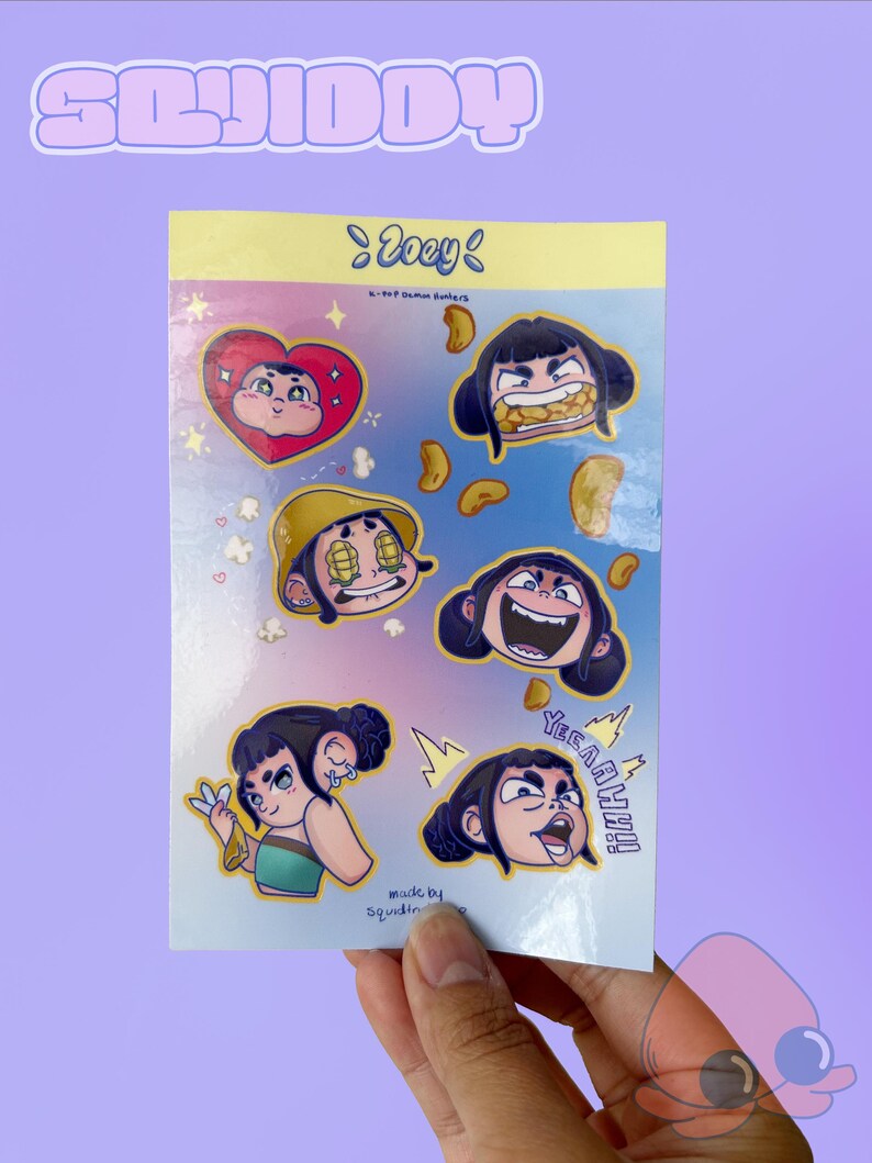 Huntrix Sticker Sheets: K-POP Demon Hunters, Rumi, Mira, Zoey - Etsy Canada
