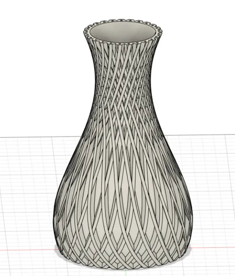 Vase STL 3D Print File, Digital Download for 3D Printing, Home Decor ...