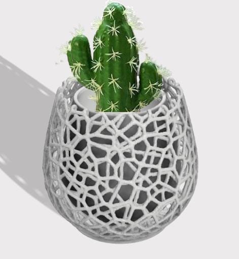 Plant Pot Planter STL 3D Printable Print File, Digital Download for 3D ...