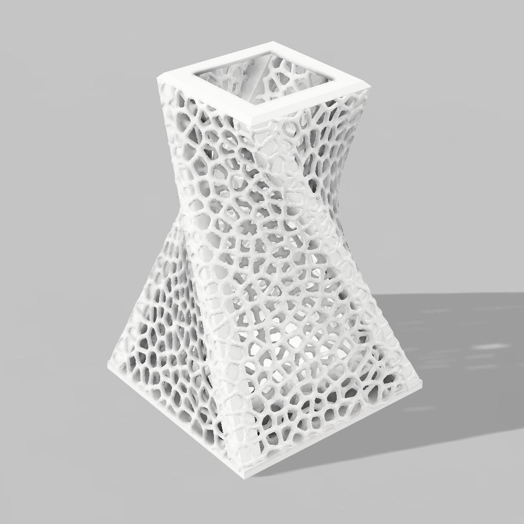 3D Printable Vase Voronoi Style, Digital Download for 3D Printing, Vase ...