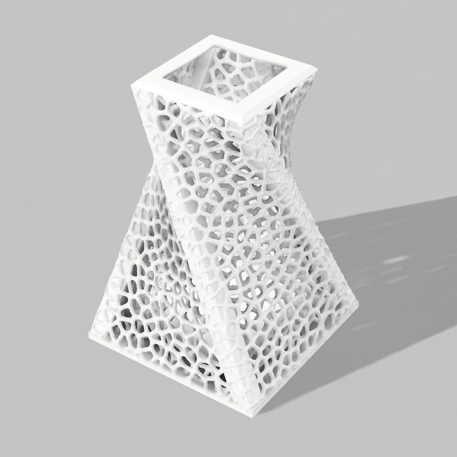 3D Printable Vase Voronoi Style, Digital Download for 3D Printing, Vase ...