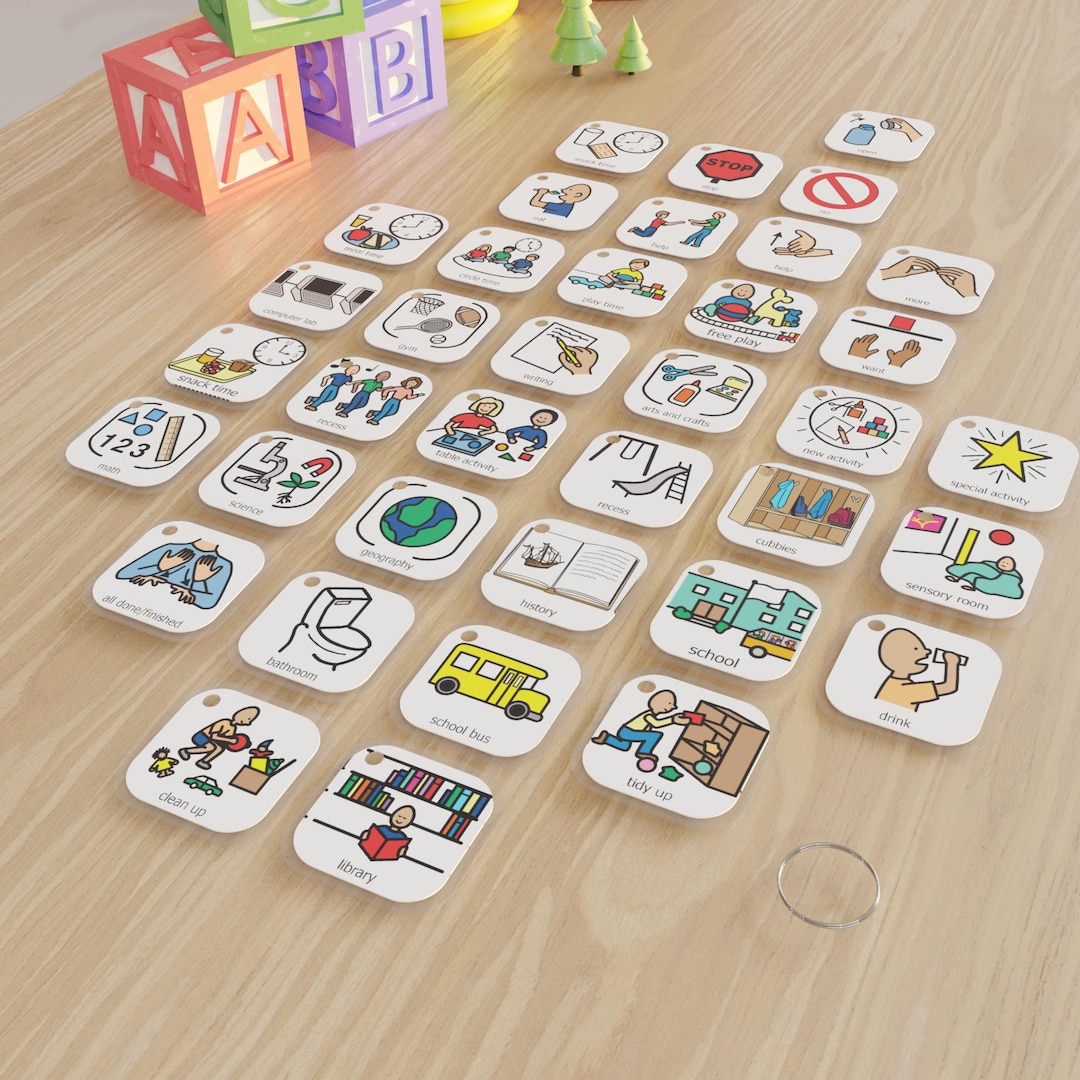 Visual Communication Cards - School & Day-care - Etsy