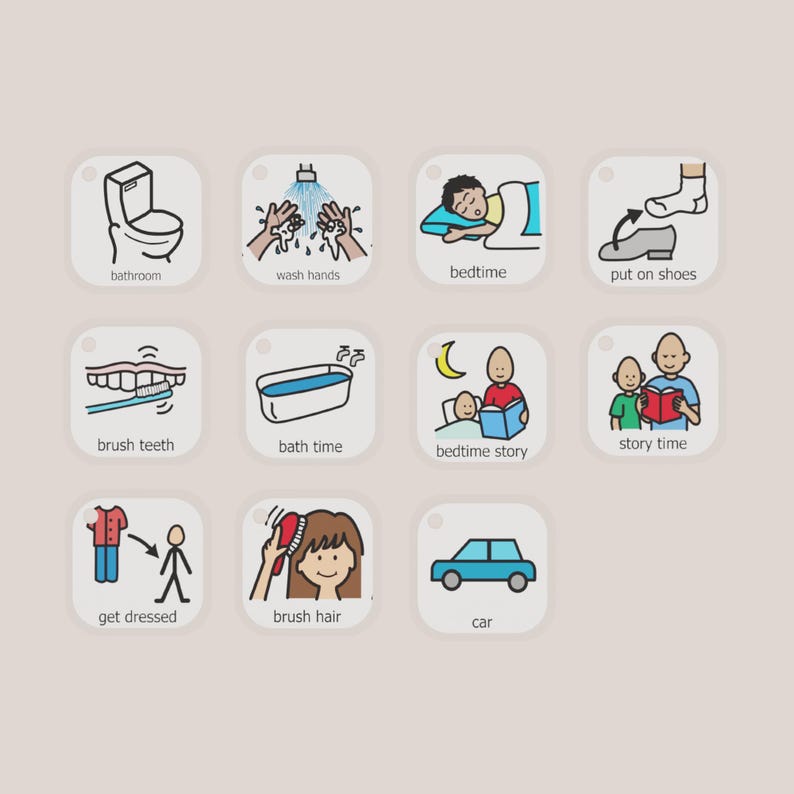 Visual Communication Cards - Self Care - Etsy