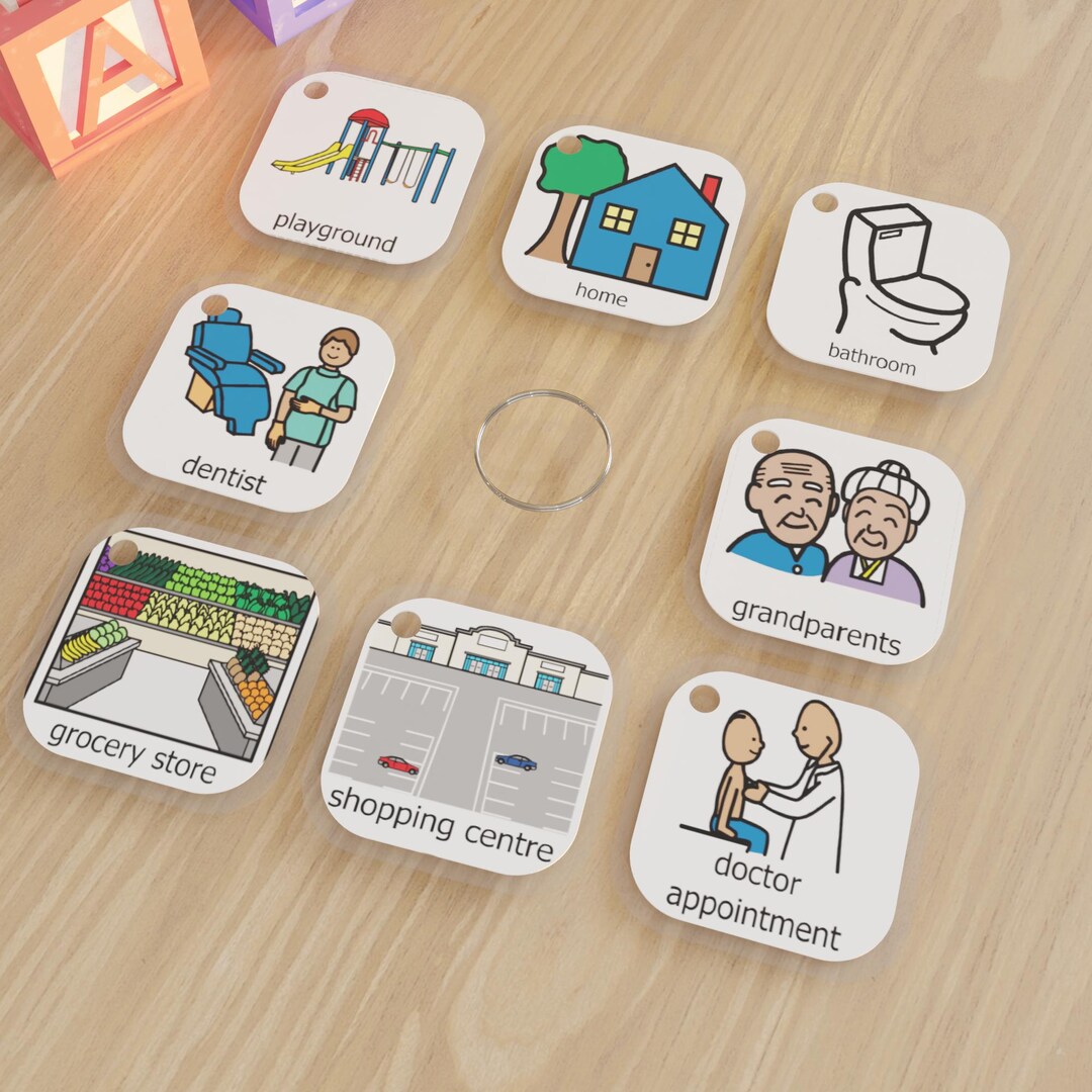 Visual Communication Cards - Locations - Etsy