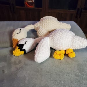 Handmade Crocheted Goose Plushy: Soft Baby Safe Toy. Save the Tears ...