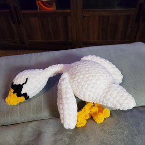 Handmade Crocheted Goose Plushy: Soft Baby Safe Toy. Save the Tears ...