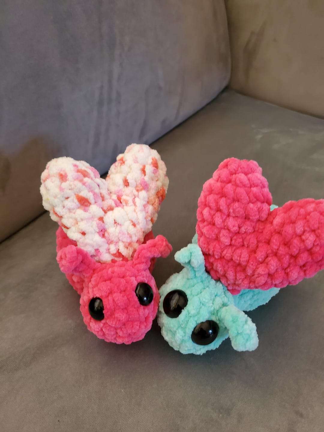 Crochet Love Bug Plush – Soft & Cuddly With Heart-shaped Wings! - Etsy