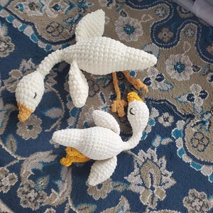 Handmade Crocheted Goose Plushy: Soft Baby Safe Toy. Save the Tears ...