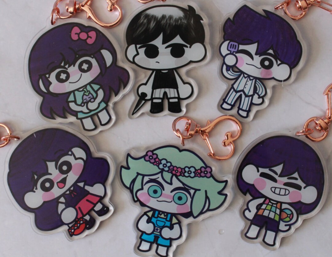 Omori Game Keychain Collection Keychain Accessory Bag Accessory Game ...