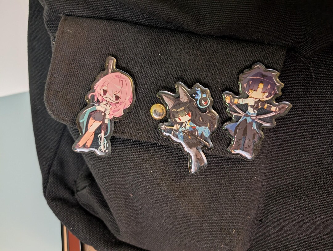 Zenless Zone Zero Section 6 Acrylic Pins - Harumasa, Yanagi, Miyabi Pin ...