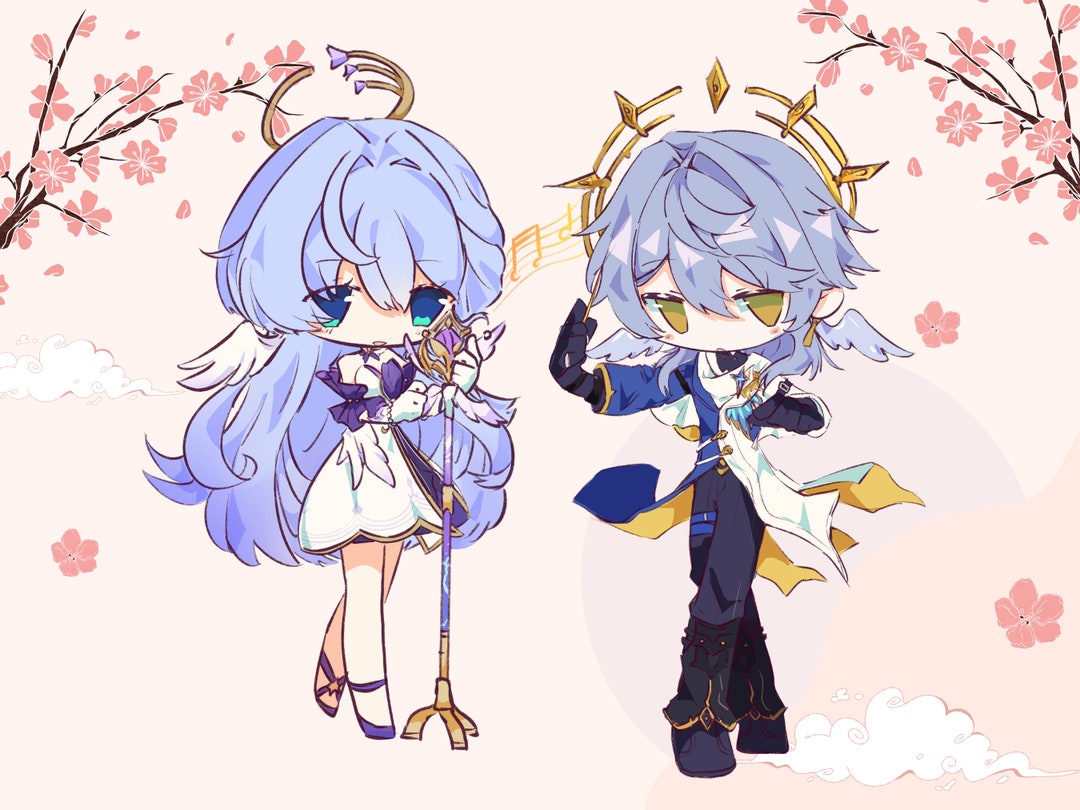 Sunday and Robin Stickers | Honkai Star Rail Stickers | Decals | Laptop ...